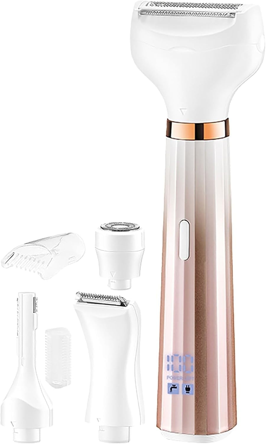 Electric Razors for Women, 5 in 1 Electric Shaver Facial Hair Removal ...