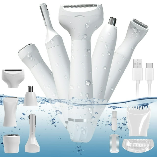 Electric Razors for Women,5 in 1 Womens Shaver Set Removal for Body ...