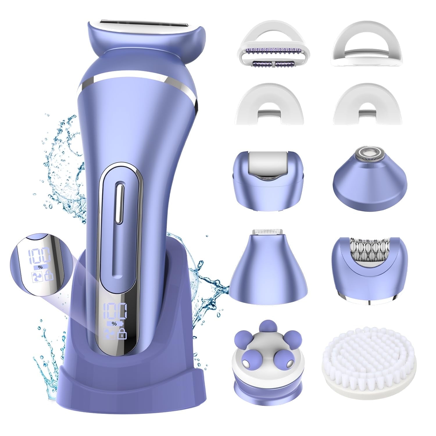 Electric Razors for Women, 7 in 1 Hair Removal Kit with Epilator ...