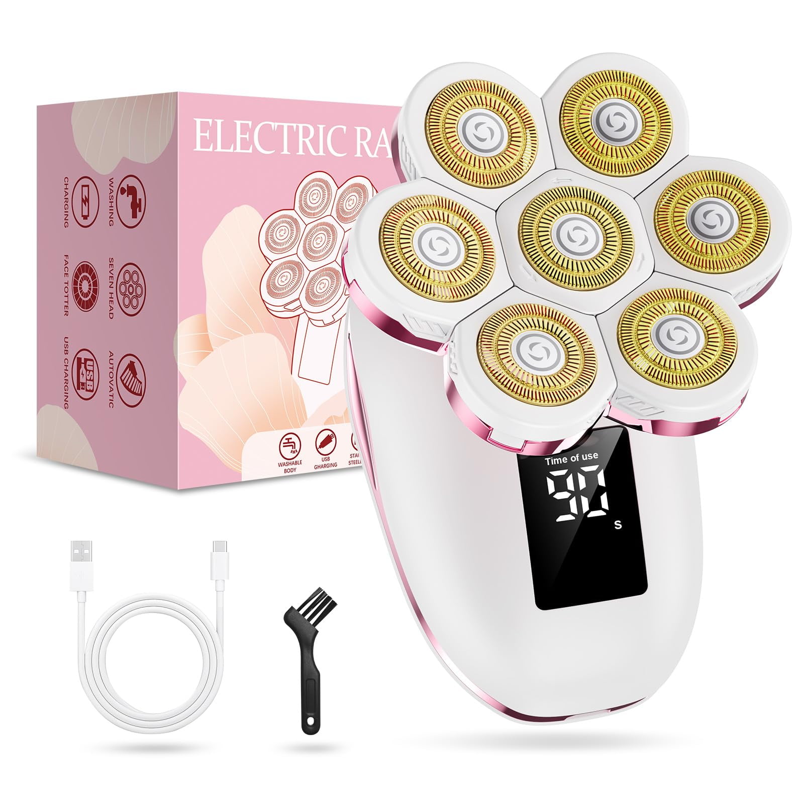 Electric Razors for Women,7D Gifts for Women,Cordless Electric Shaver ...