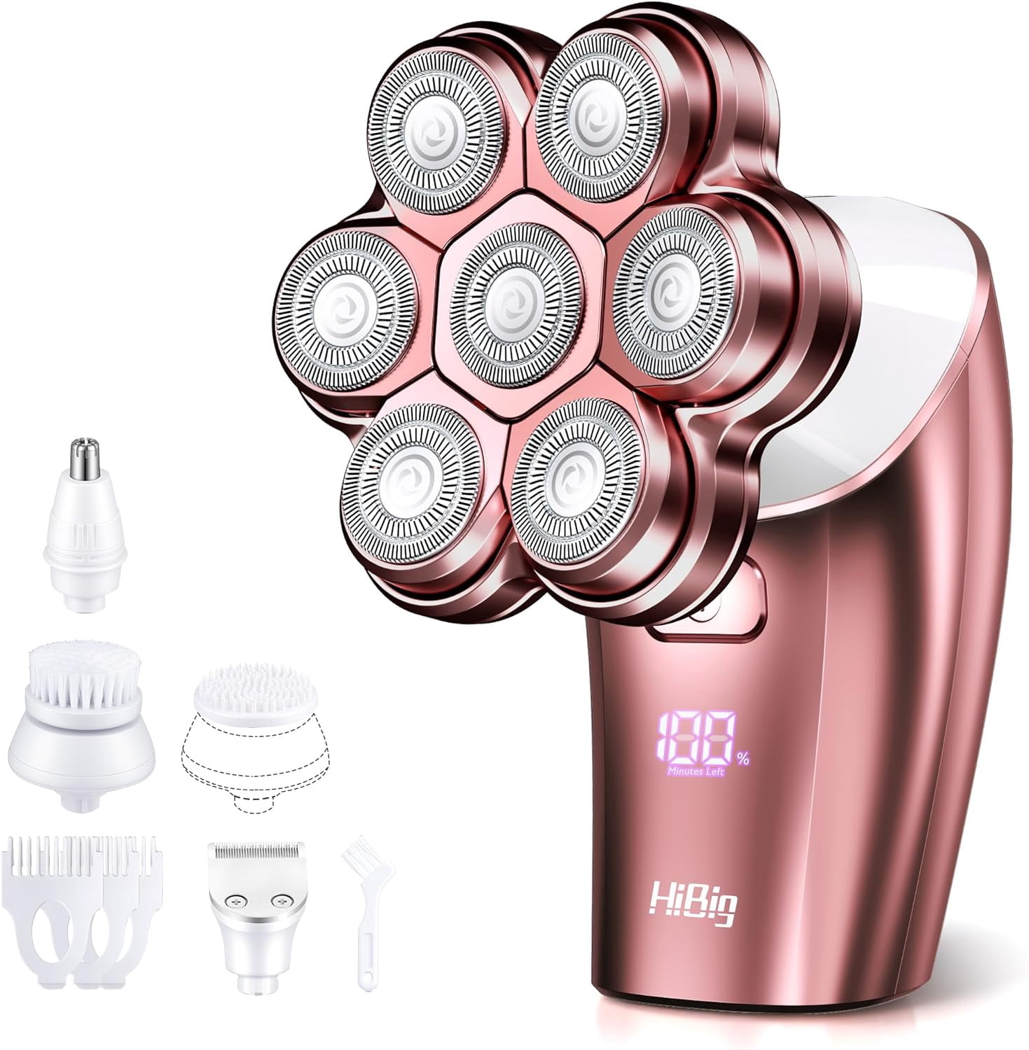 Electric Razors for Women Legs: 5-in-1 Rechargeable Body Shaver, 7D Wet ...