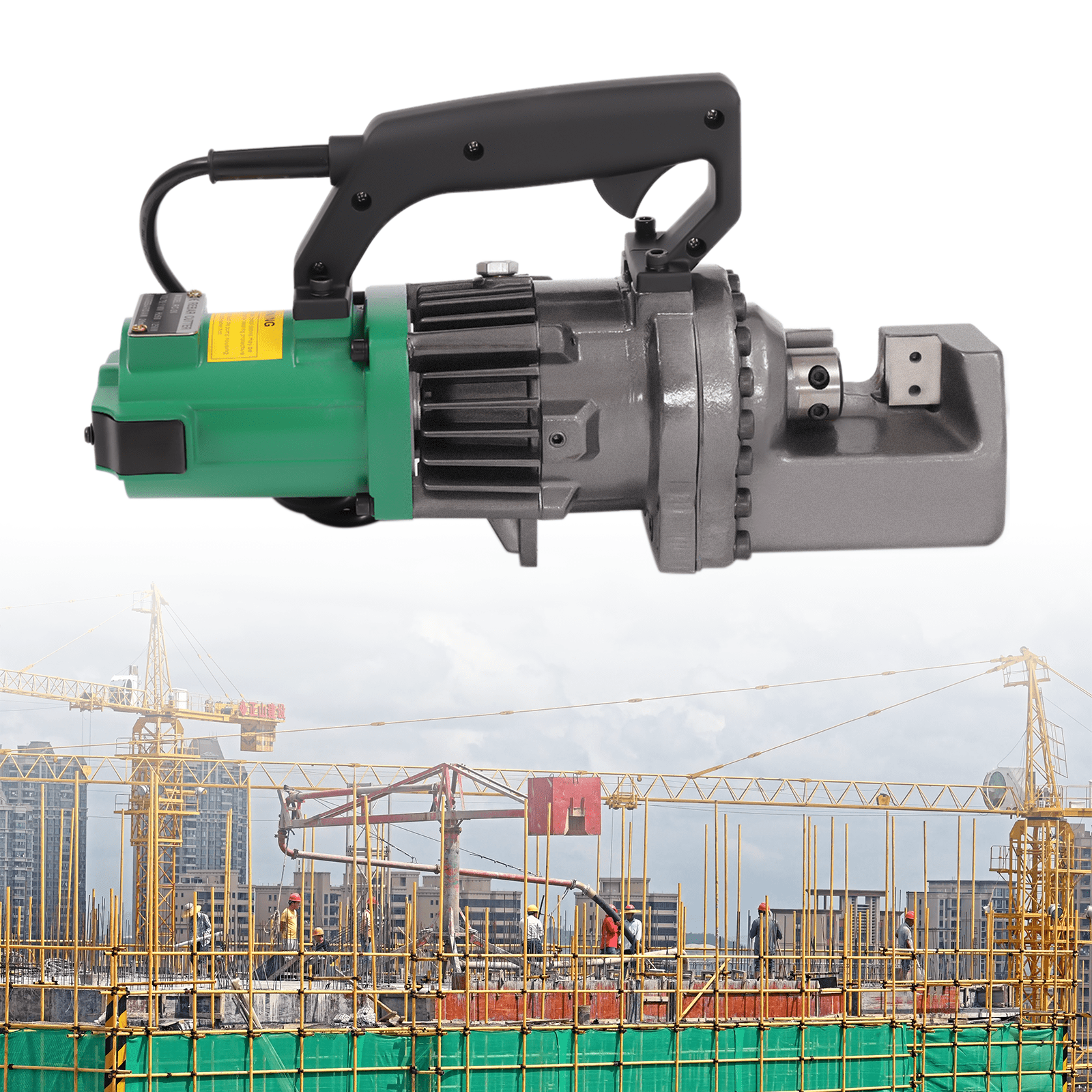 Electric Rebar Cutter Cutting up to 3/4In 4-20mm Rebar +Replaceable Jaw ...