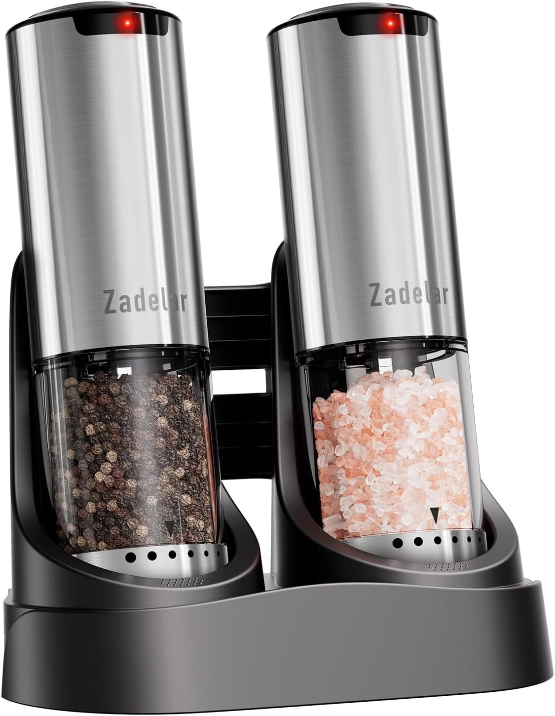 Electric Rechargeable Salt and Pepper Grinder Set,Automatic Pepper Mill ...