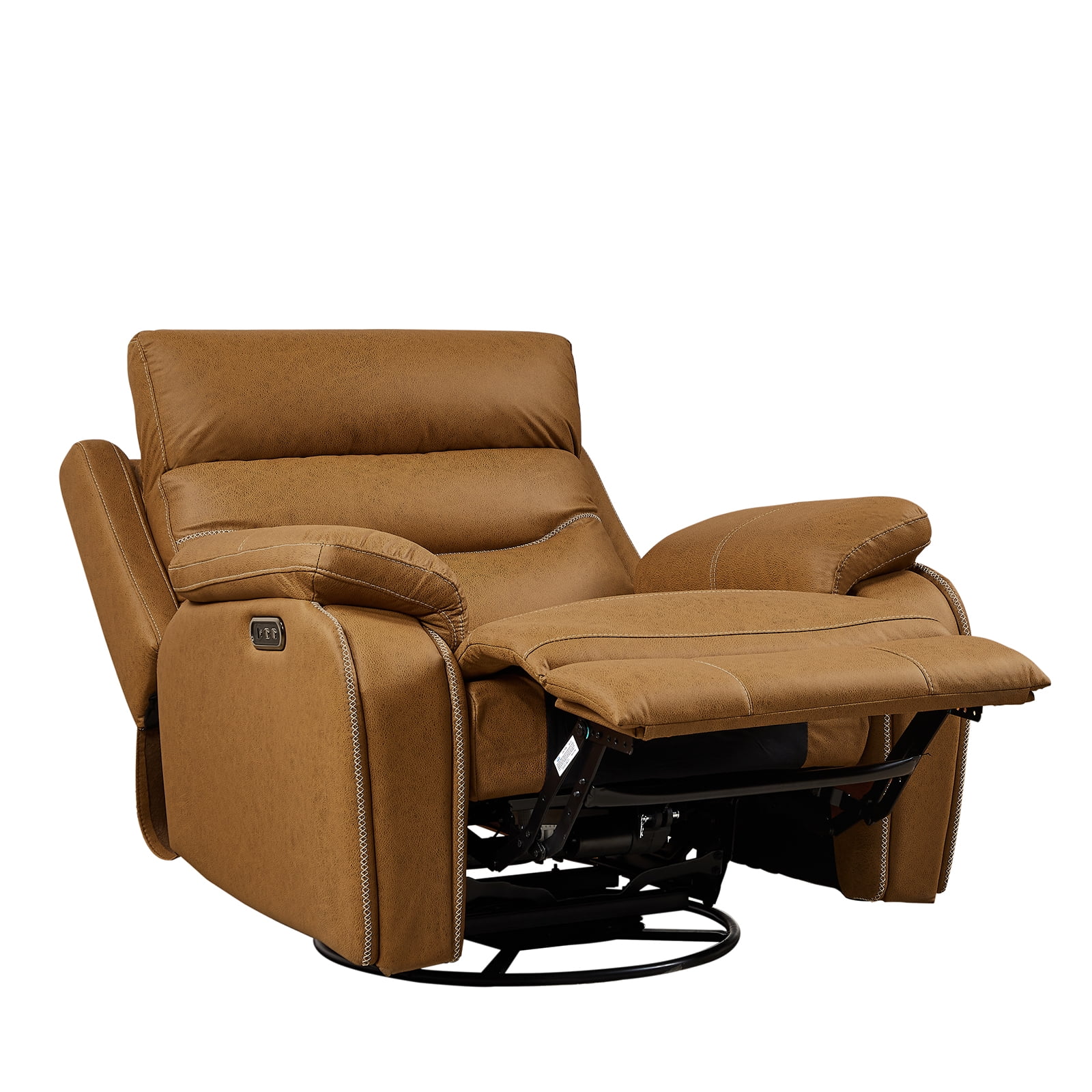 Electric Recliner Chair Dual OKIN Motor Rocking And 240 Degree Swivel ...