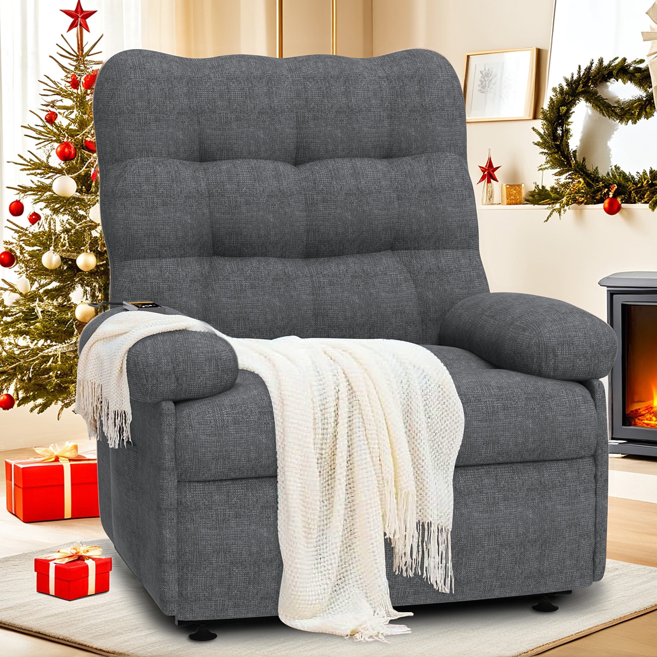 HSUNNS Electric Recliner Chair, 105Â°-145Â° Adjustable Backrest ...