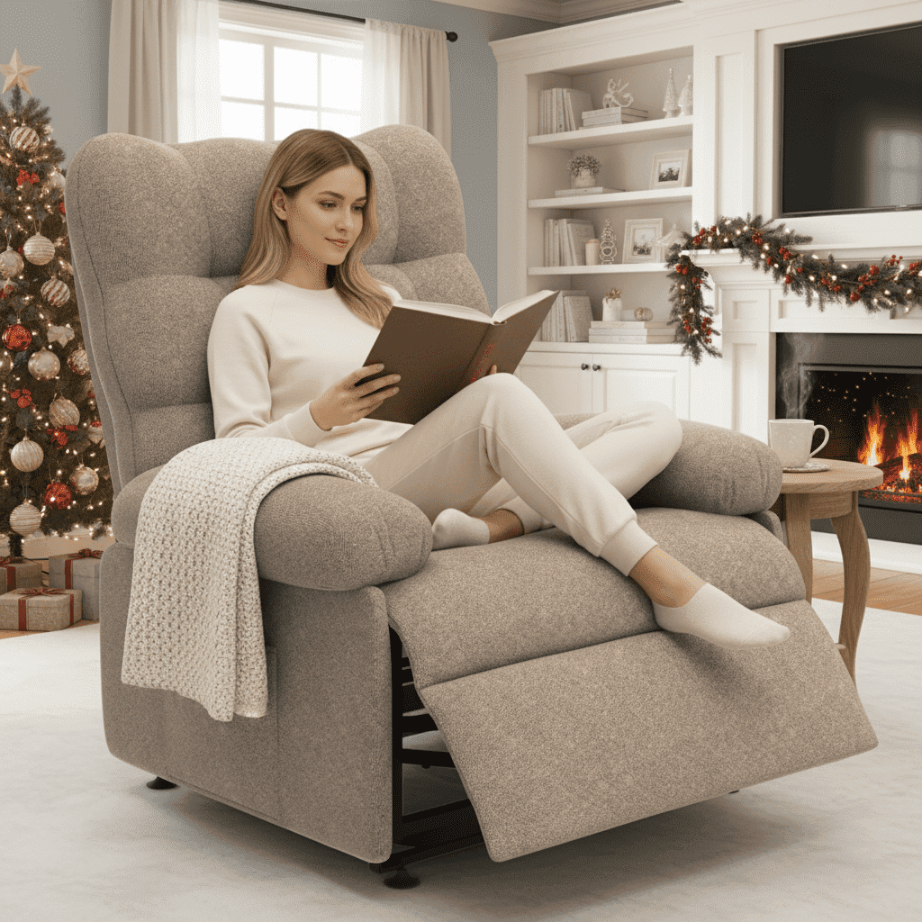Electric Recliner Chair with Remote Control, Modern Ergonomic Lounge ...