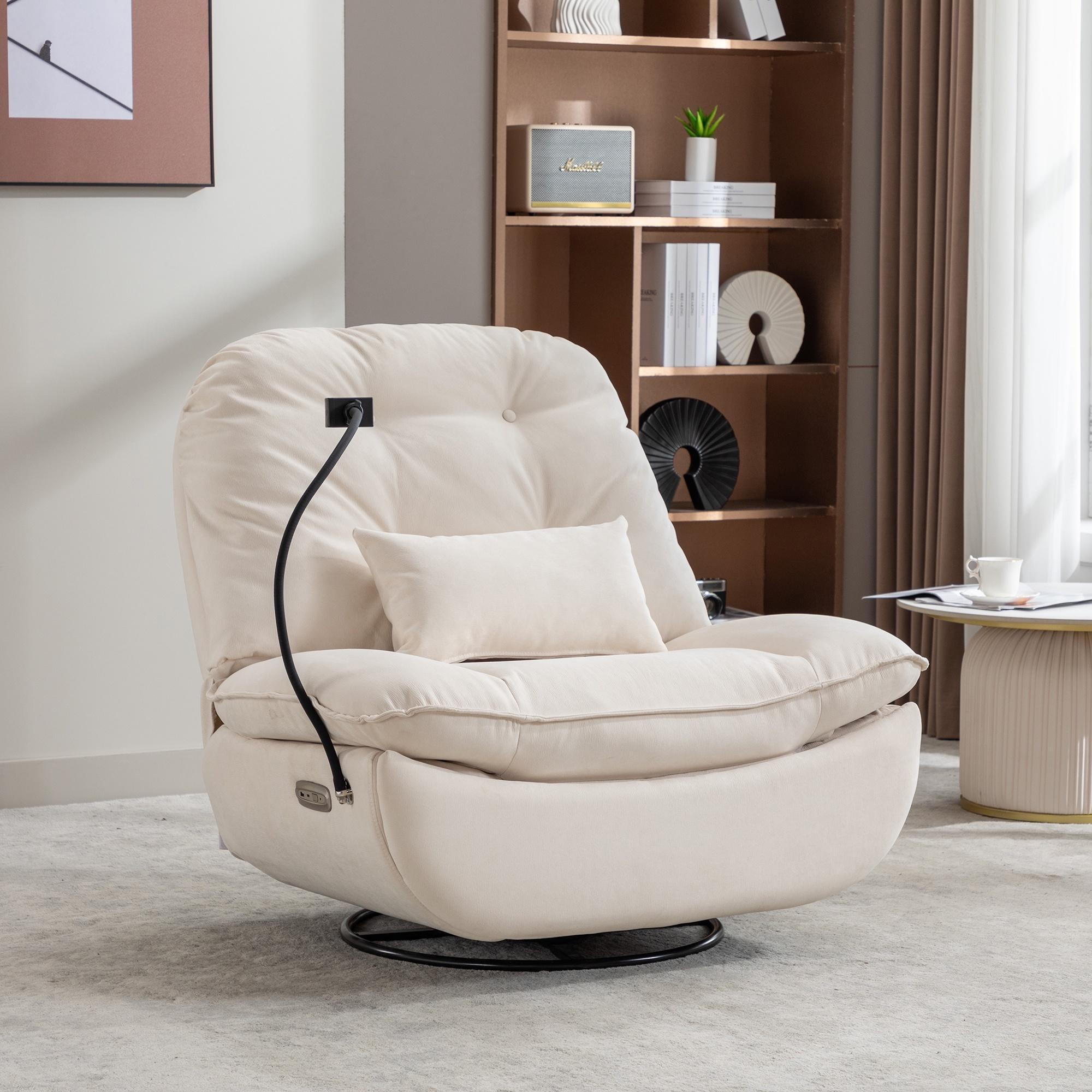 Electric Recliner Chair with USB and Phone Holder, Bluetooth Music ...