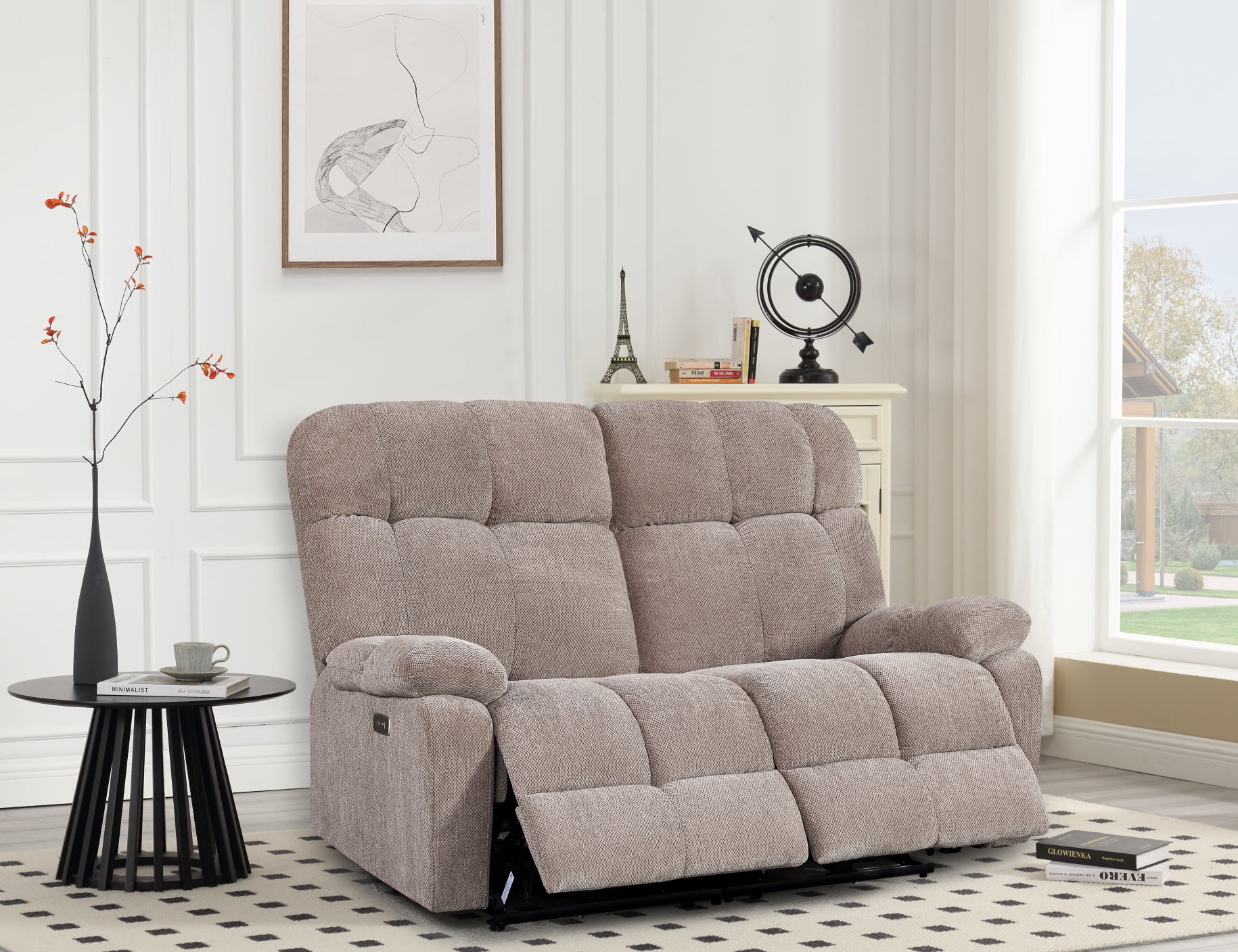 Electric Recliner Sofa 2 Seater with Dual Motors - Multiple ...