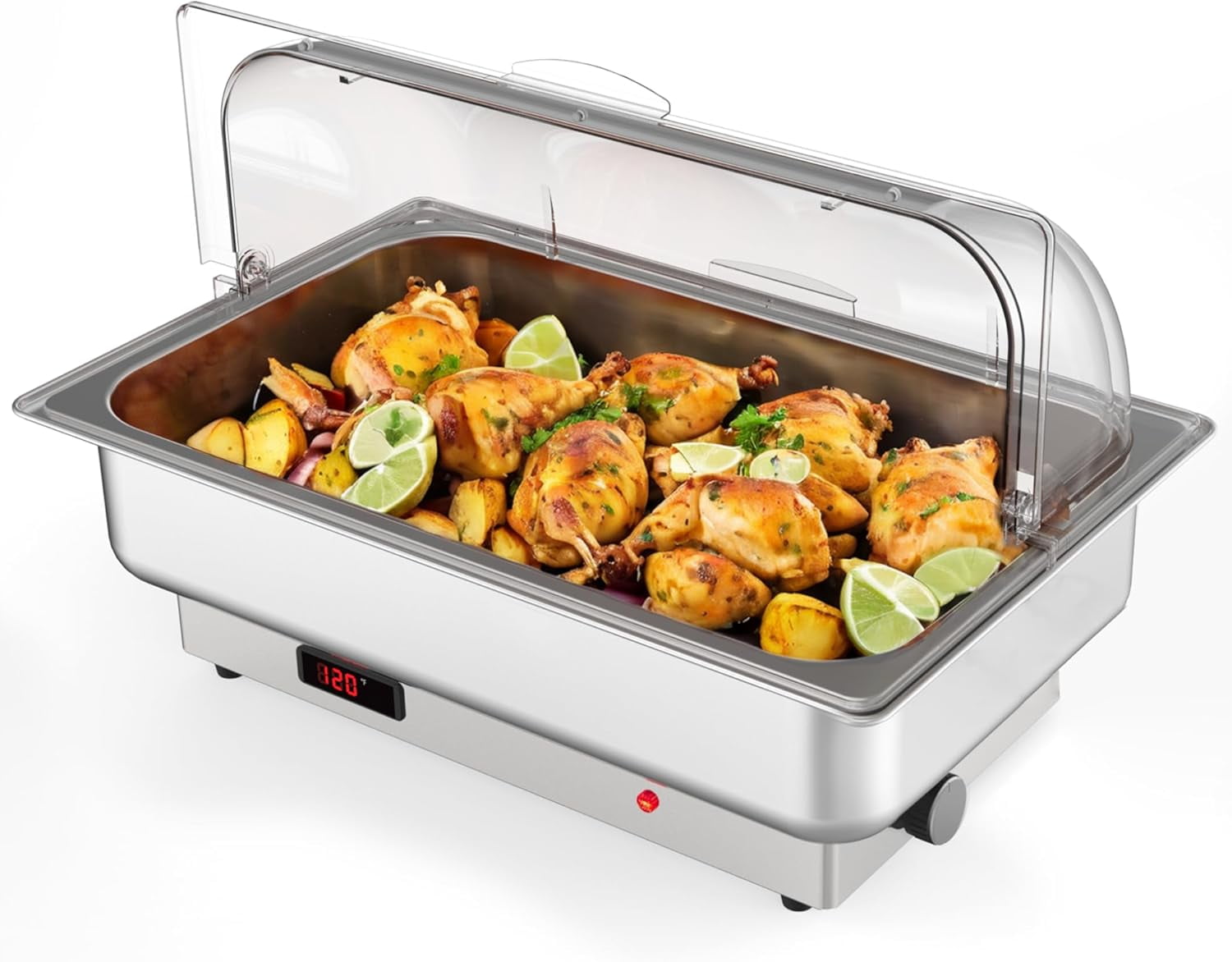Electric Rectangular Chafing Dish with Temperature Control, 9QT ...