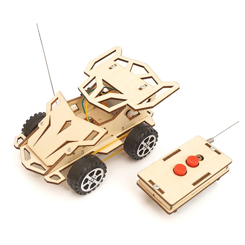 Electric Remote Control Car Model Car Kit - Wooden Puzzle Car - Model ...