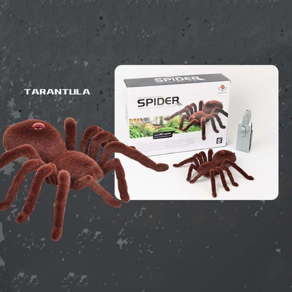 Electric Remote Control Toy Spider for Halloween Decoration, Hairy Fake ...