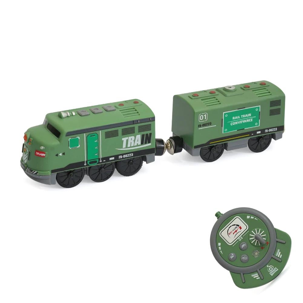 Electric Remote Trains Toy for Wooden Track,Remote Control & Motorized ...
