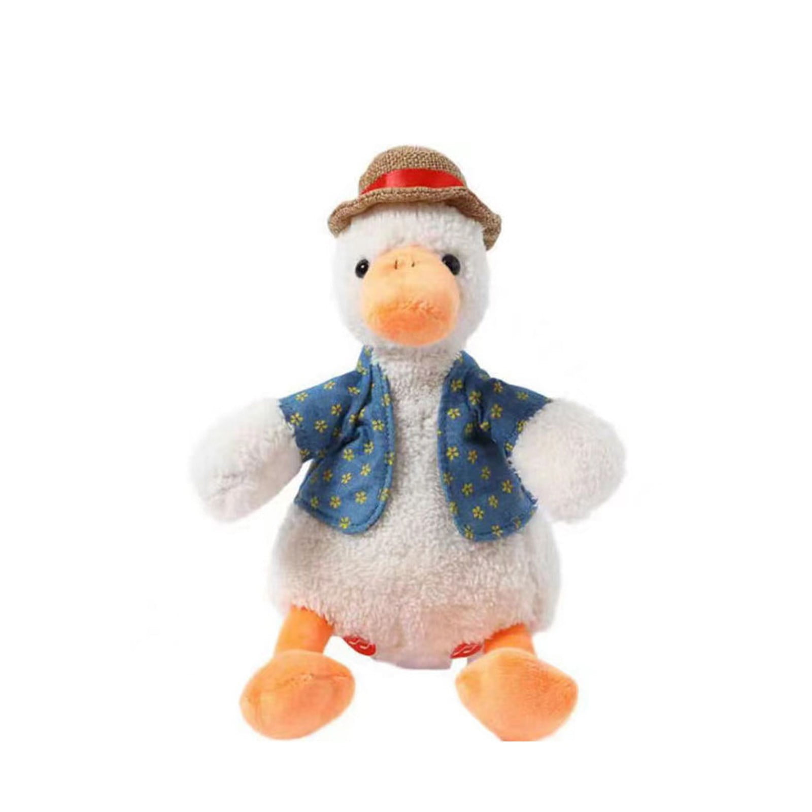 Electric Repeating Duck Plush Toy, Talking Recording Dancing Doll ...
