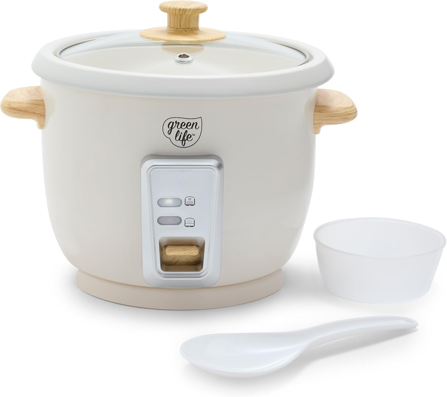 Electric Rice Cooker, 3-Cups Uncooked/6-Cups Cooked, Removable PFAS ...