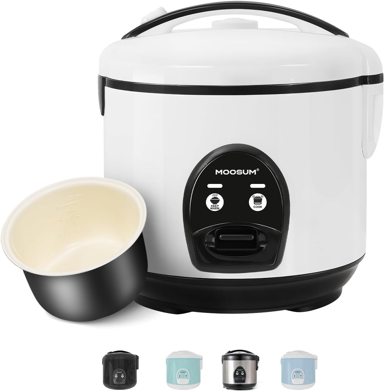 Electric Rice Cooker with One Touch for Asian Japanese Sushi Rice, 10 ...