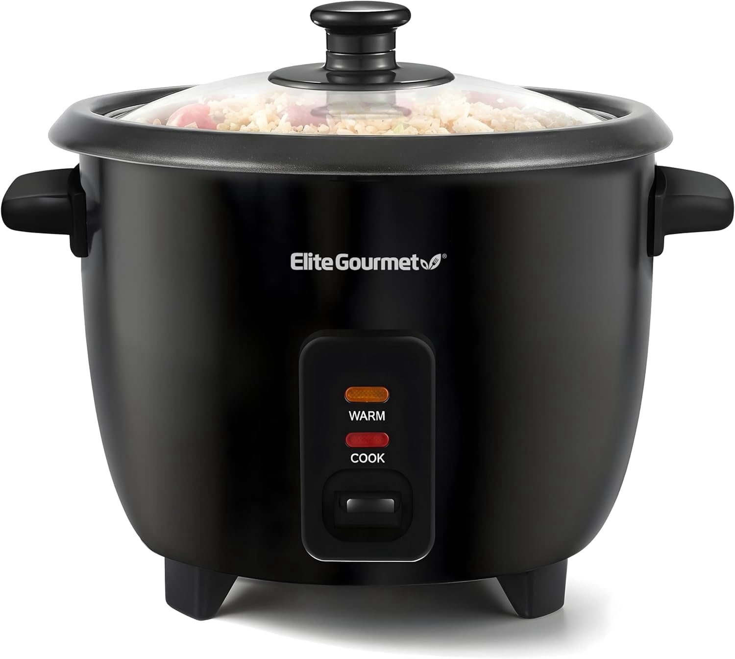 Electric Rice Cooker with Steam Tray and Non-Stick Inner Pot Makes ...