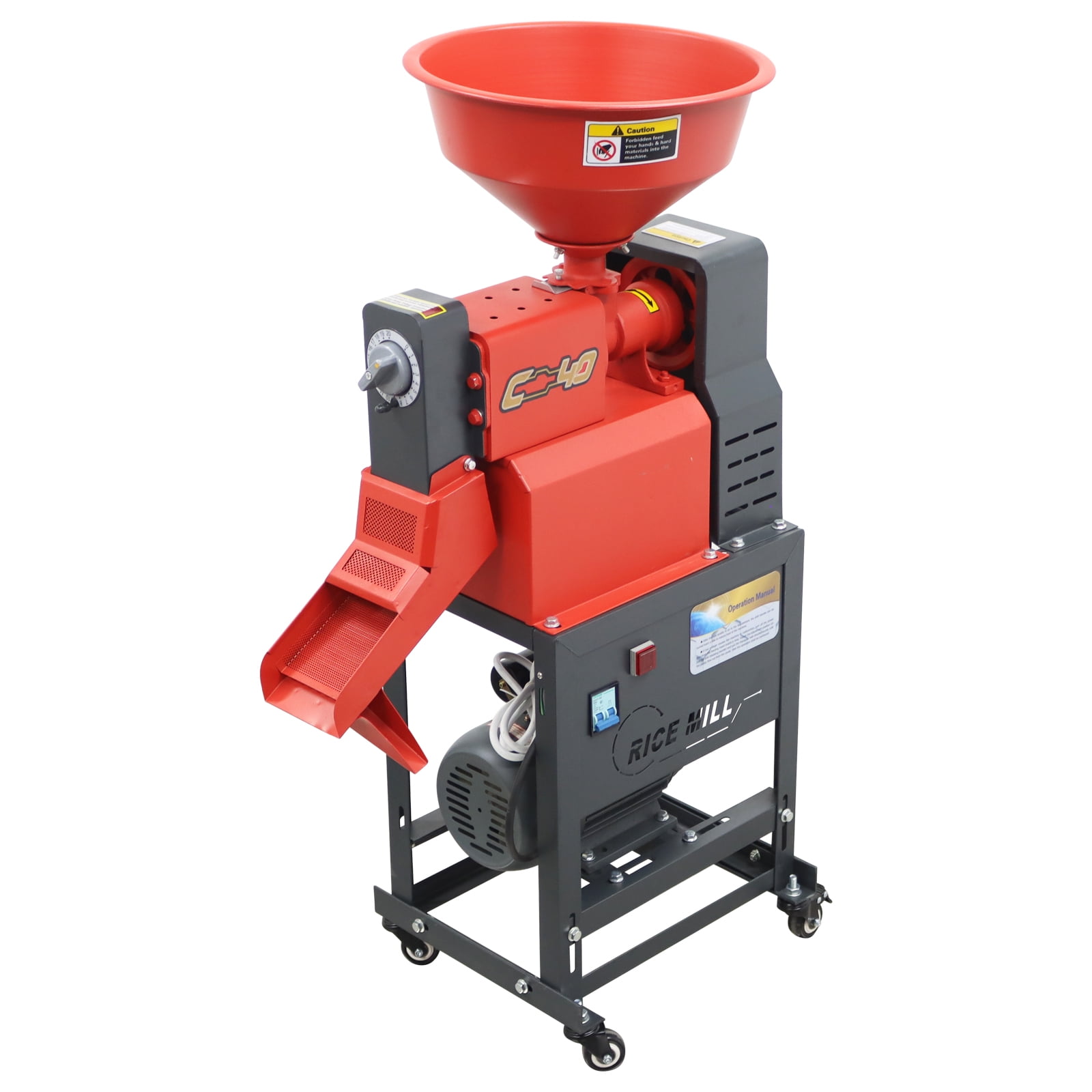 Electric Rice Milling Huller Grain Peeling Sheller Millet Corn Husking ...