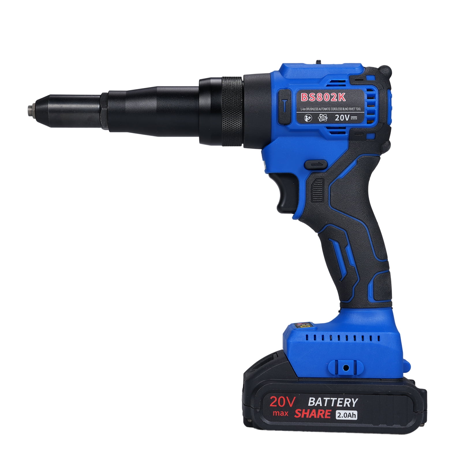 Electric Rivet Tool,Kit With 30pcs 1/8'' 5/32'' 3/16'' Battery Core ...