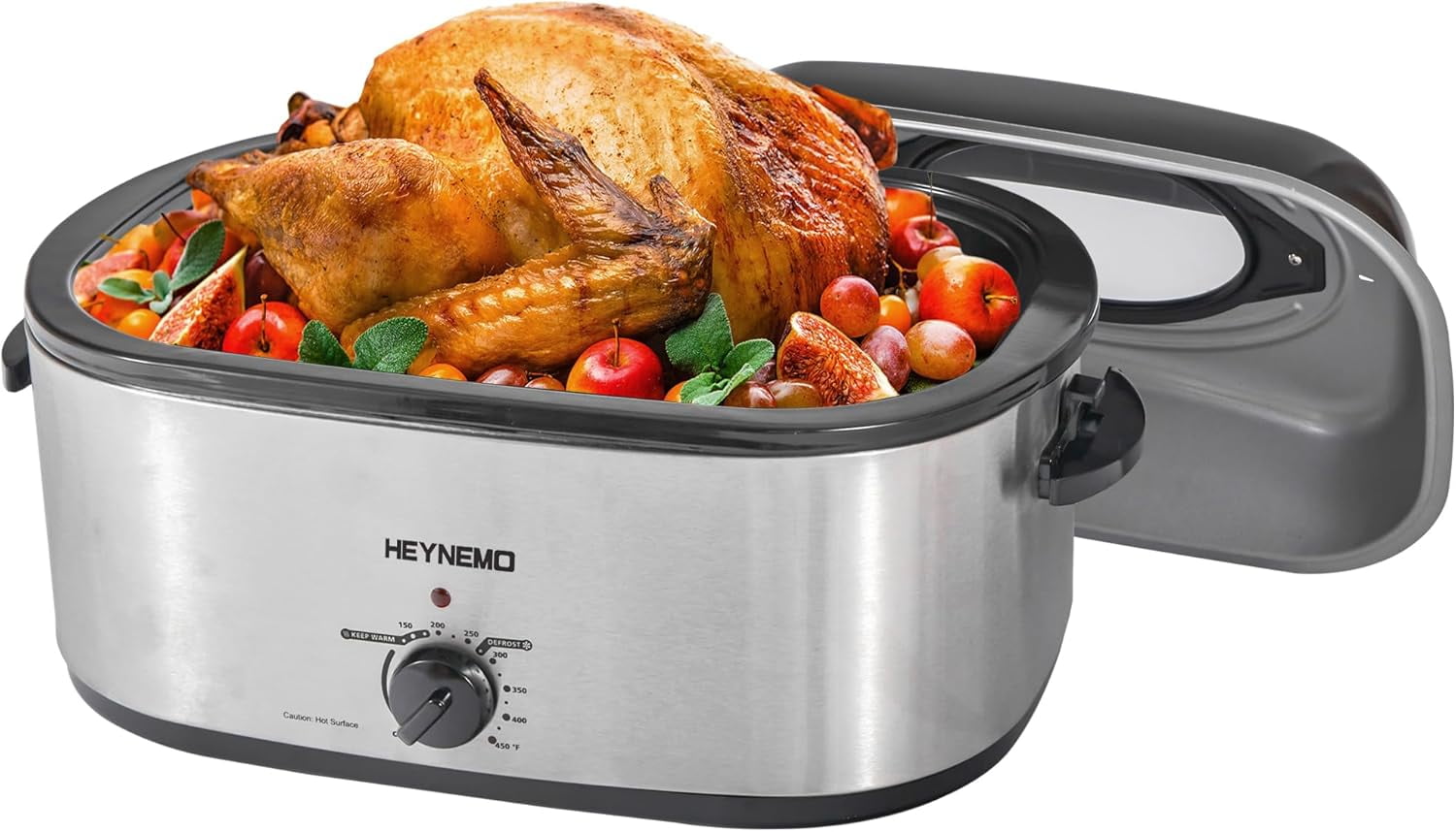 Electric Roaster Oven 26 Quart, Electric Turkey Roaster with Viewing ...