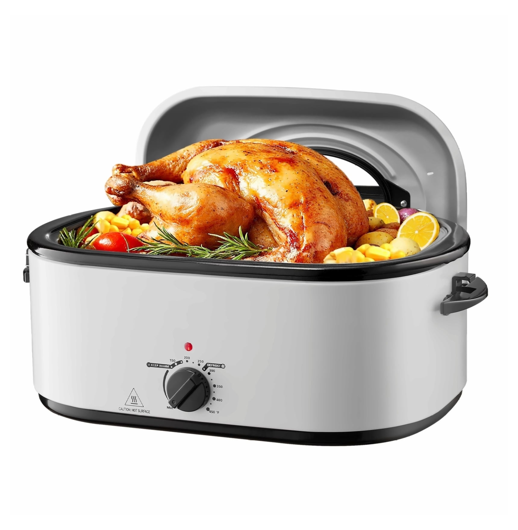 Electric Roaster Oven 26QT - 150-450°F Turkey Roaster Pan, Self-Basting ...