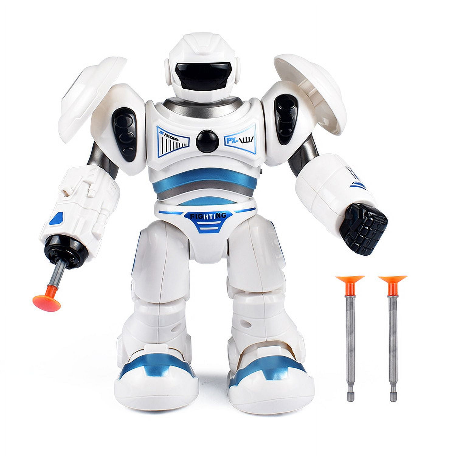 Electric Robot Lights Music Walking Launching Suction Cup Robot Model ...