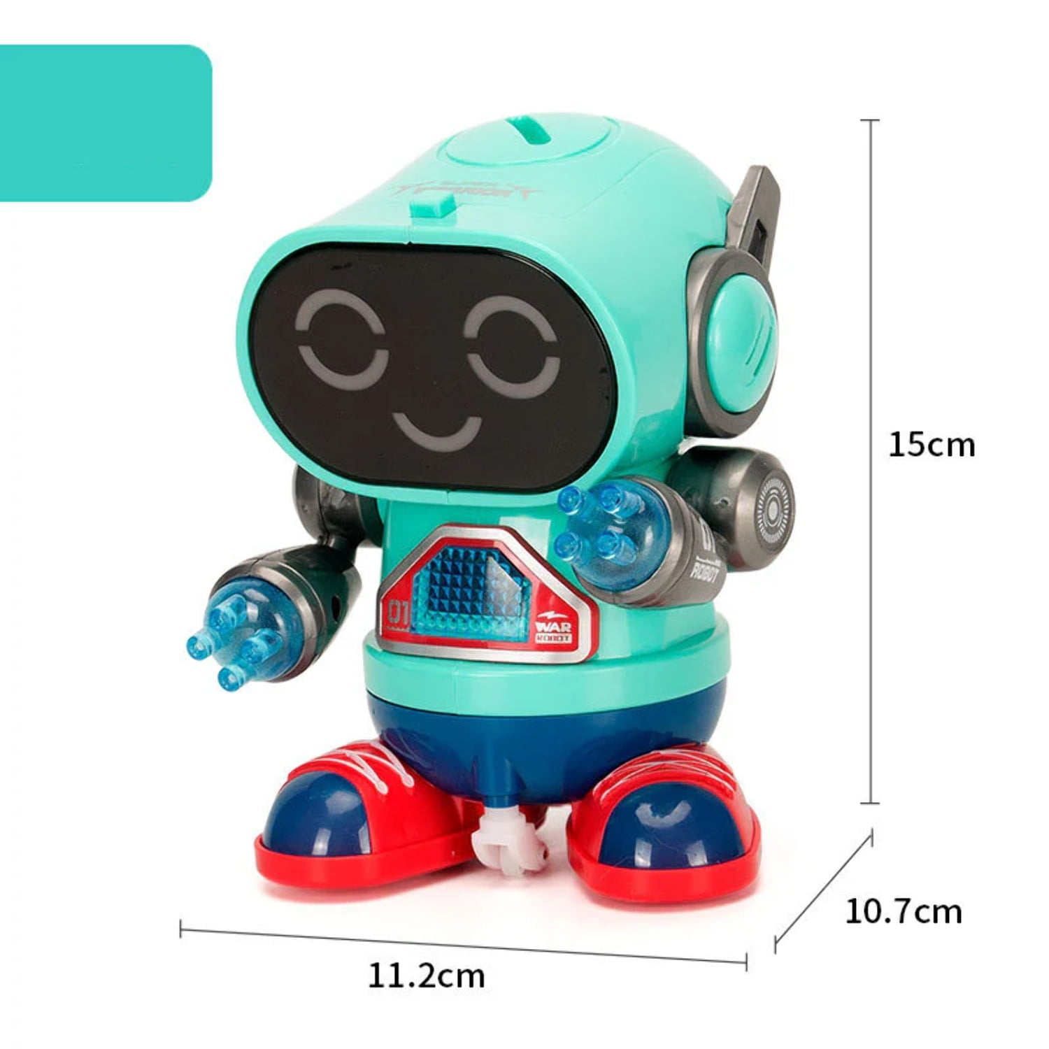 Electric Rock Robot, Music, Light, Automatic Walking, Swinging And ...