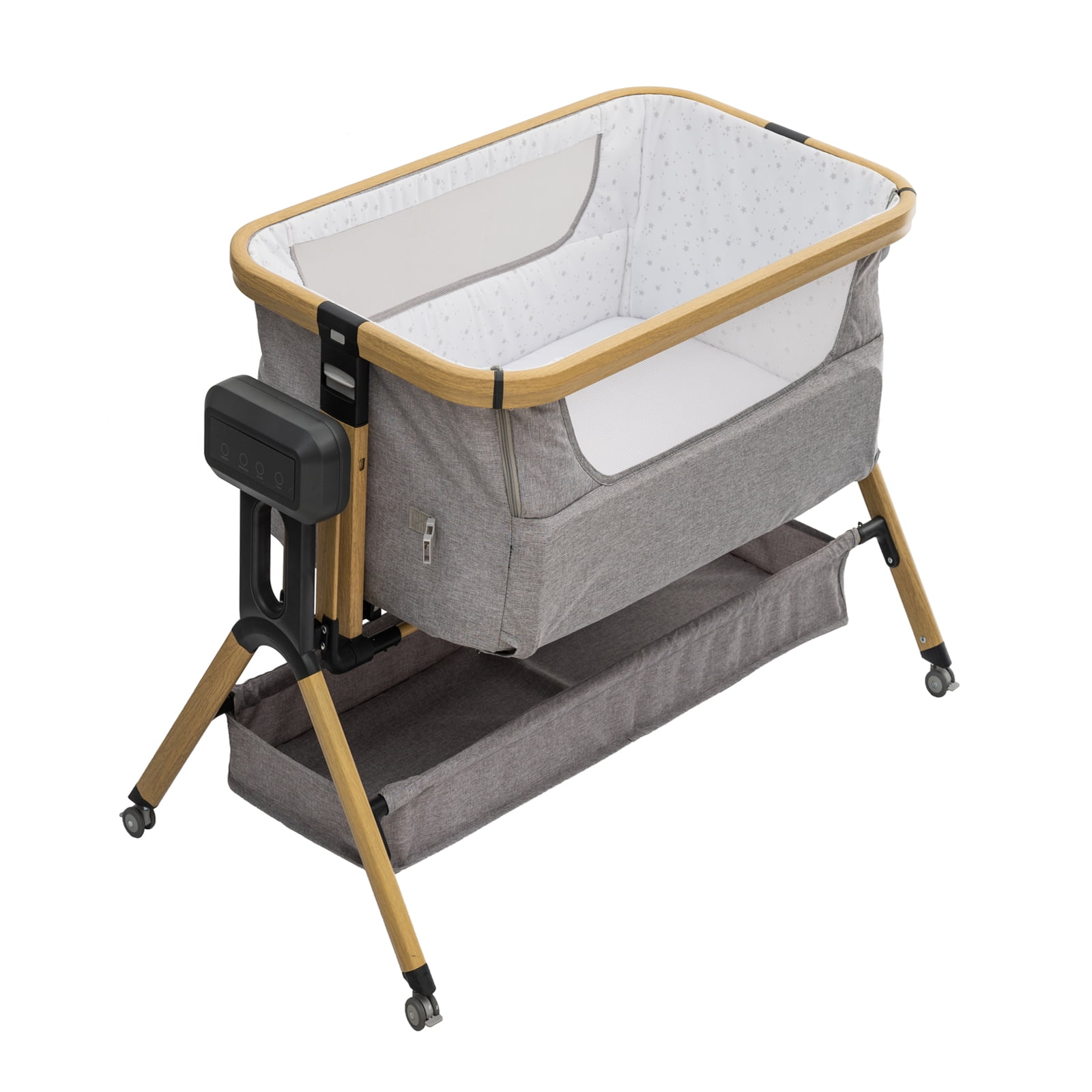 Electric Rocking Bassinet – Bedside Sleeper Cribs Rolling Baby Cradle ...