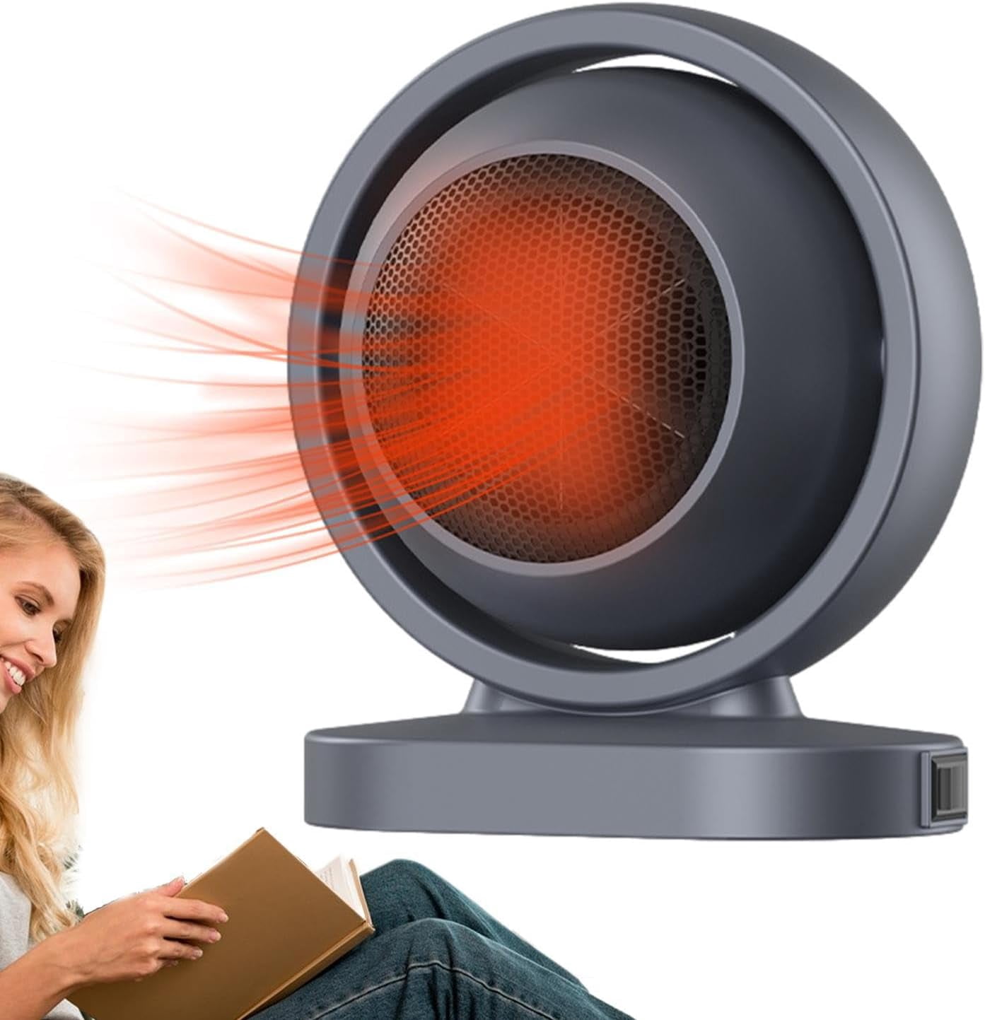 Electric Room Heater,380w Indoor Portable Mini Warm Air Blower with ...