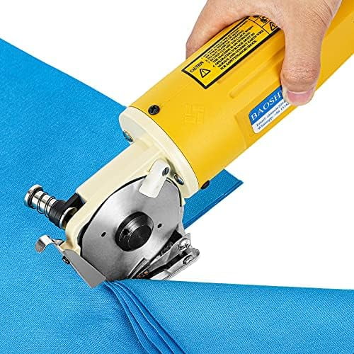 Electric Rotary Fabric Cutter 70mm Hand-Held Blade Knife Cloth Cutting ...