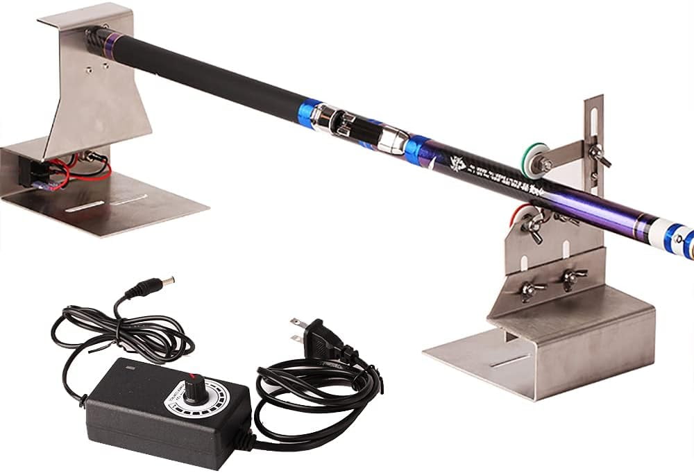 Electric Rotating Fishing Rod Making Winding Machine Fishing Rod ...