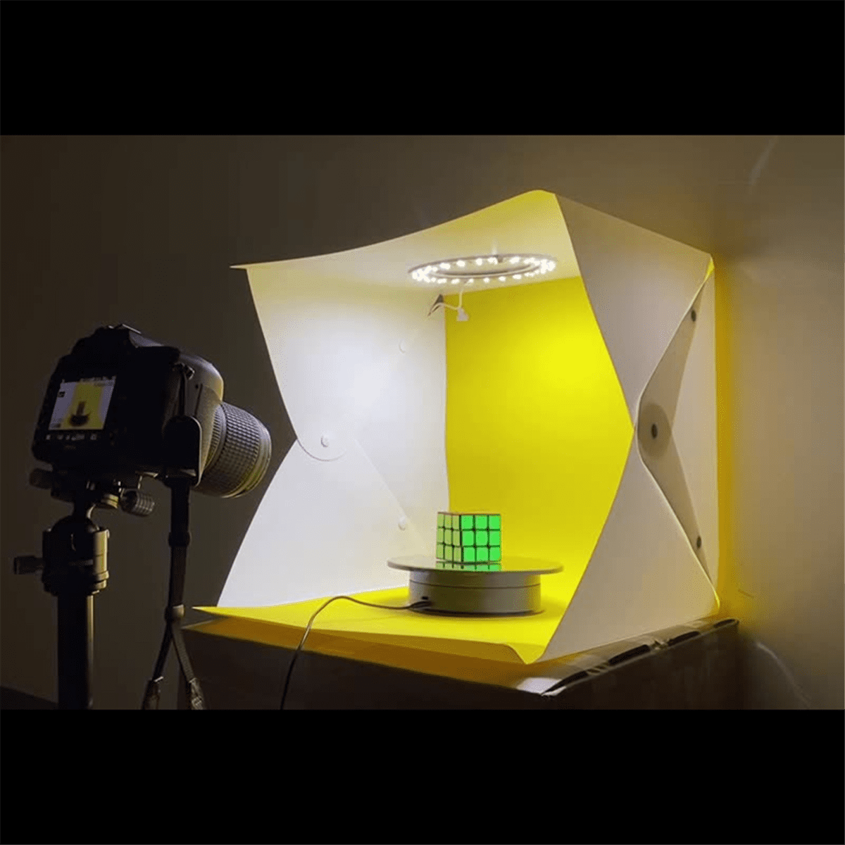 Electric Rotating Mirror Display Stand 2 Speeds Maximum Weight 3kg 360 ...