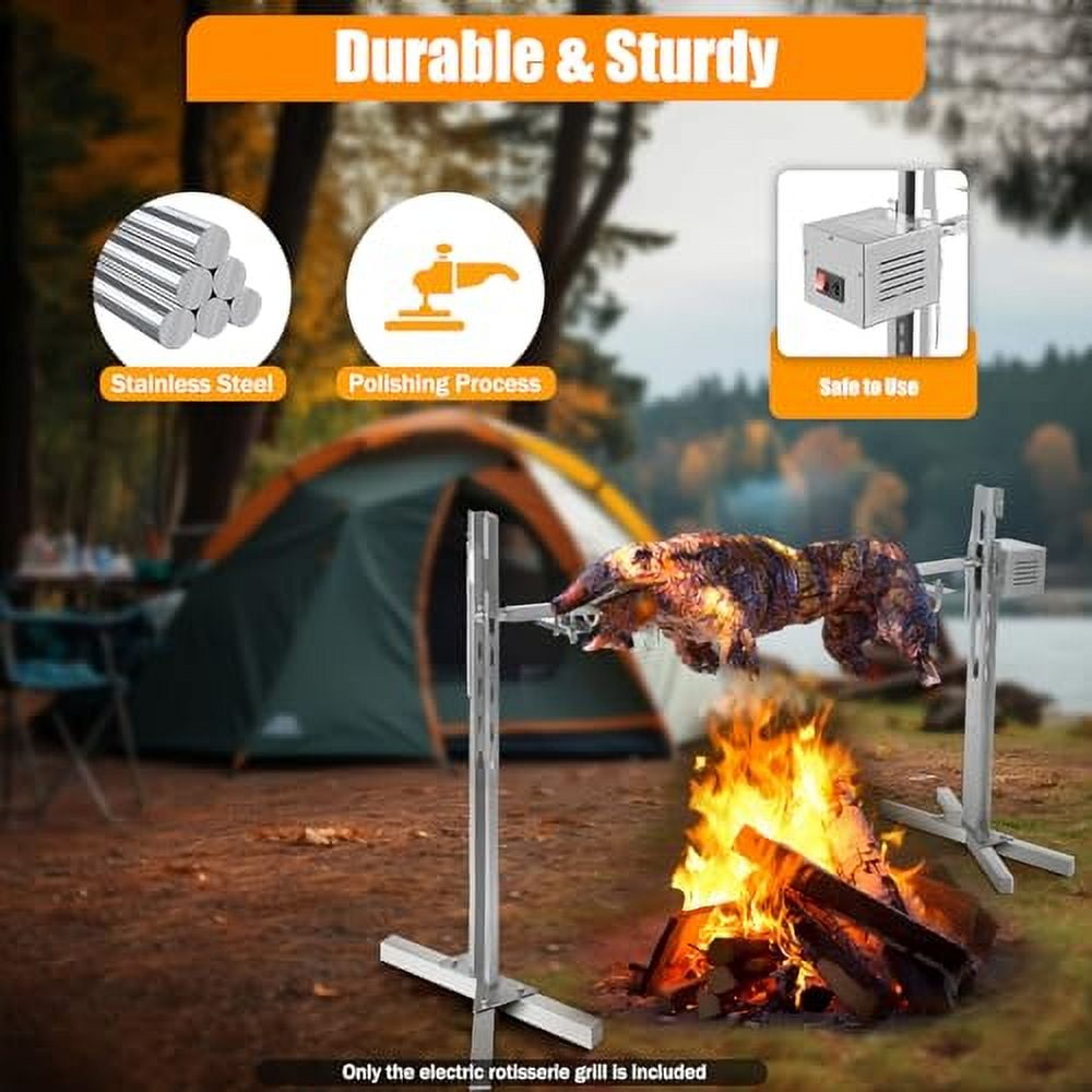 Electric Rotisserie Grill Rotating Grill Rotatable Motor BBQ Rotisserie ...