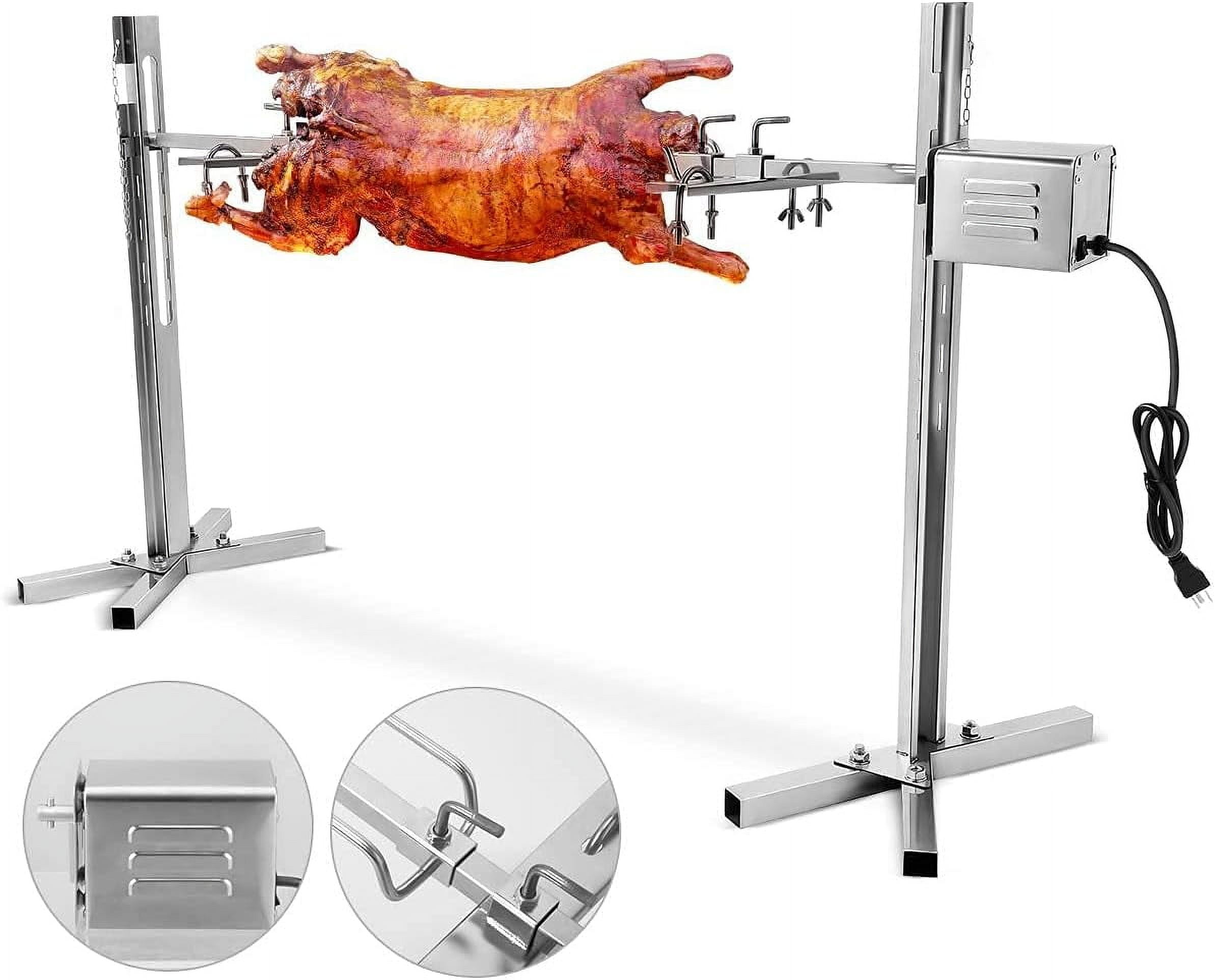 Electric Rotisserie Kit, Camping Spit Grill Roaster For Lamb Hog Pig ...