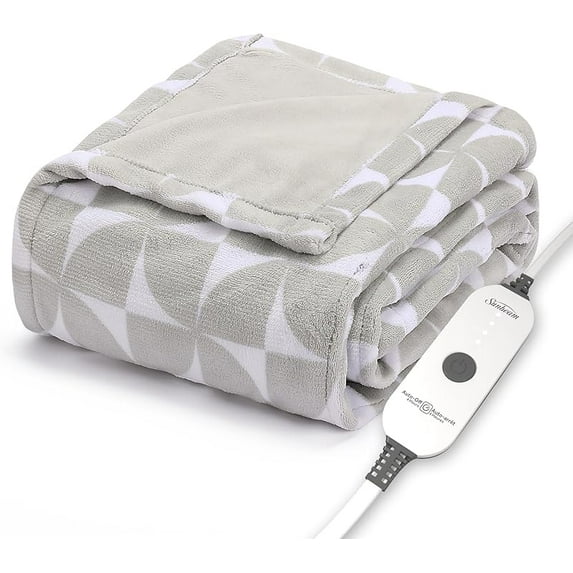 Electric Royal Luxe Microplush Heated Blanket, 12 Heat Settings, 12 ...