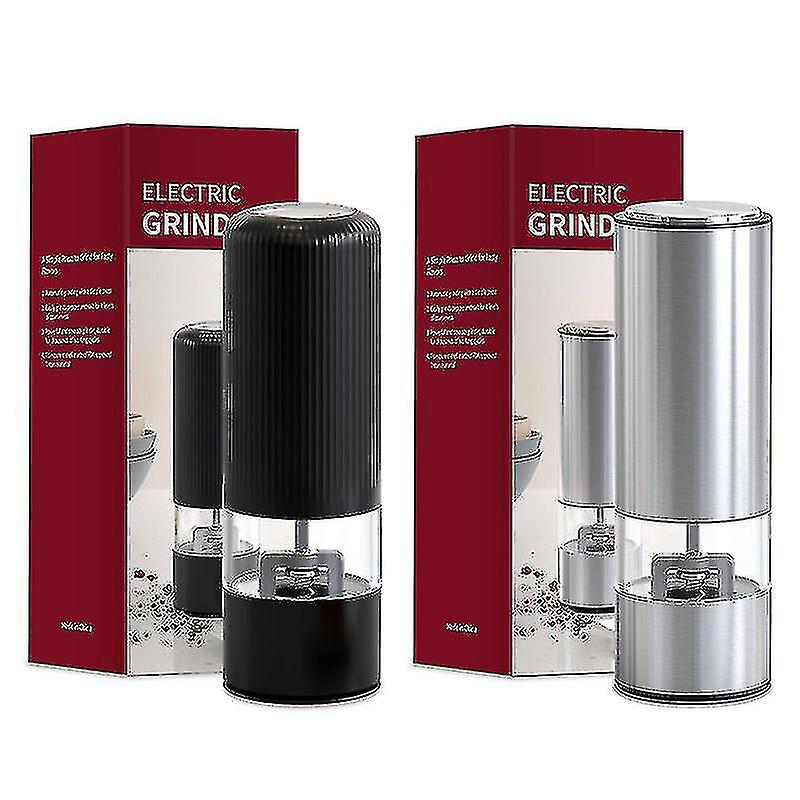 Electric Salt Pepper Grinder 5 Gears Adjustable Salt Pepper Mill With ...