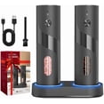 Electric Salt and Pepper Grinder Set Rechargeable with Easy to Carry ...