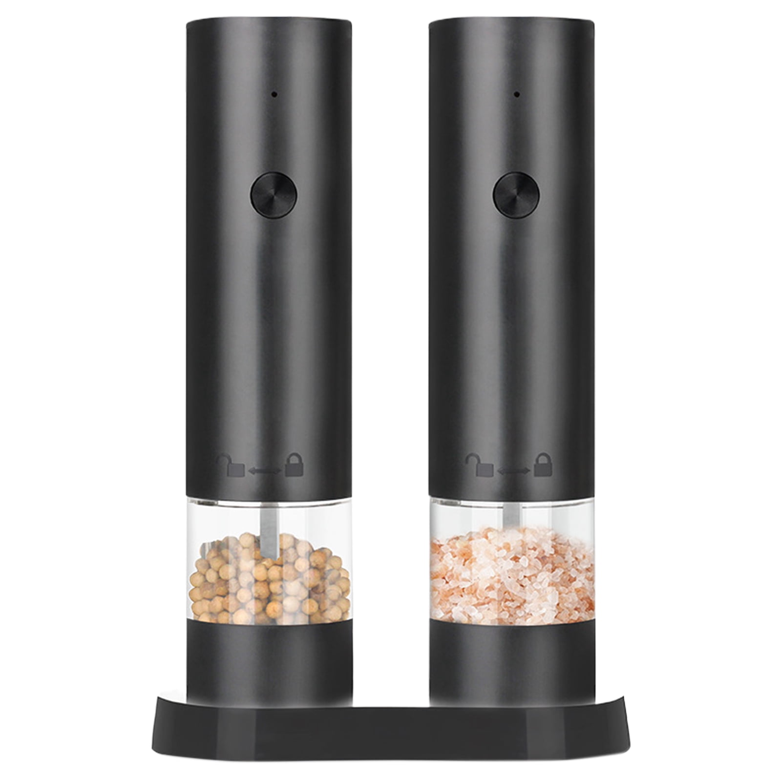 Electric Salt and Pepper Grinder Set,Salt Pepper Mill Grinder ...