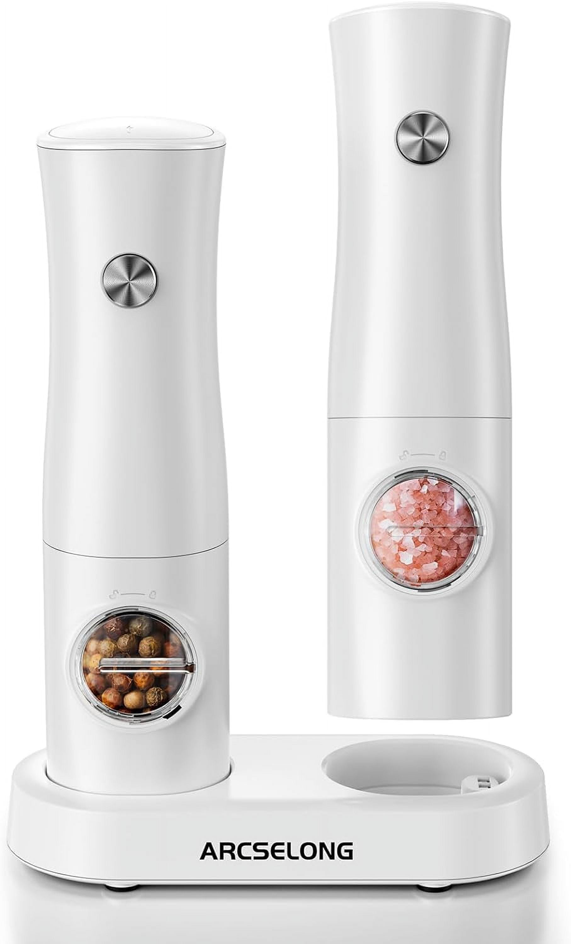Electric Salt And Pepper Grinder Set With Type-C Rechargeable Base, No ...