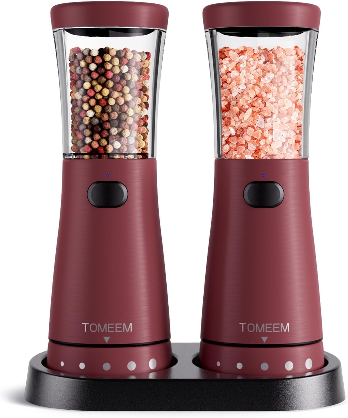 Electric Salt and Peper Grinder Set Rechargeable Automatic Stainless ...