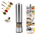 Electric Salt and Pepper Grinder Set Automatic Battery Pepper Mill ...