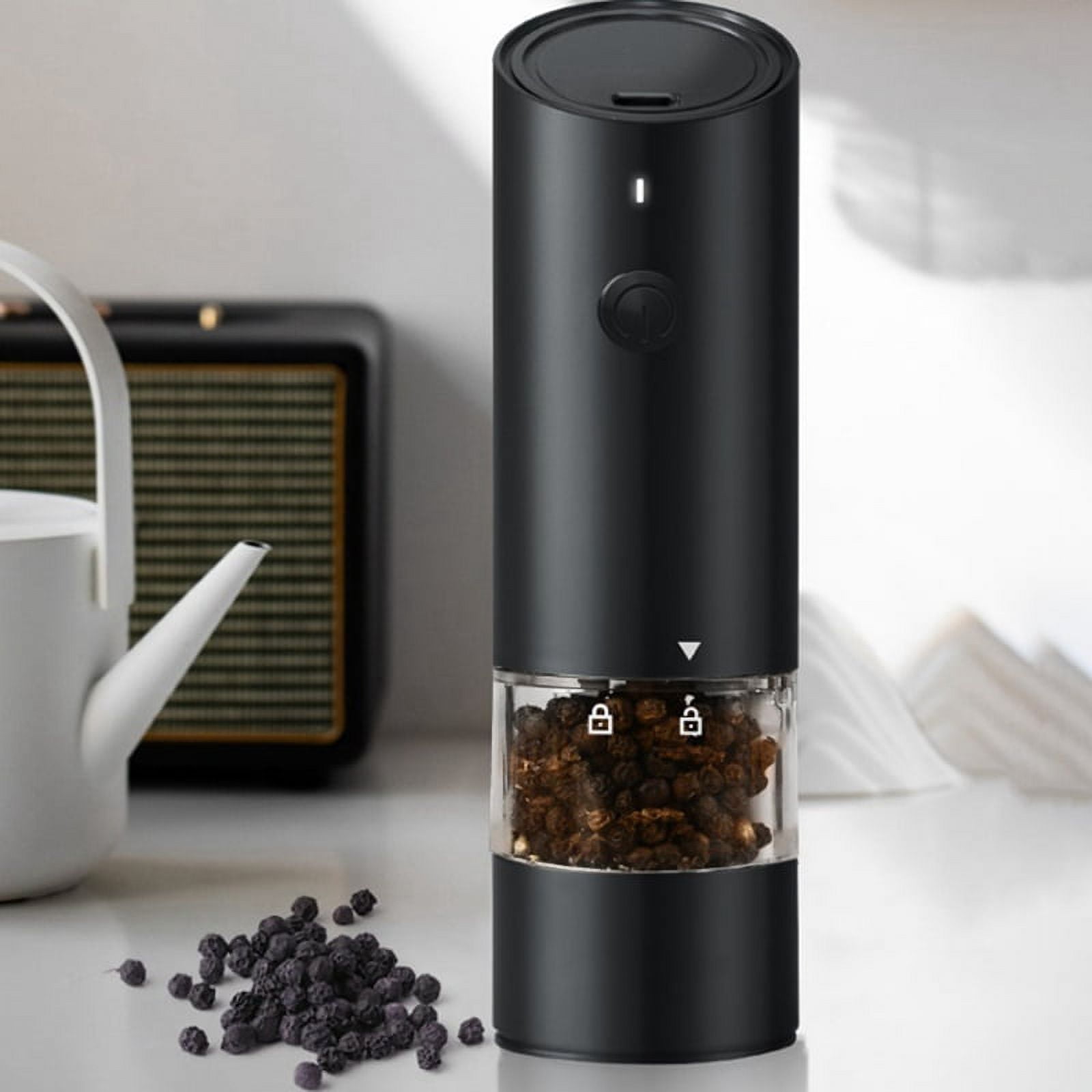 Electric Salt and Pepper Grinder USB Charging Automatic Salt and Pepper ...