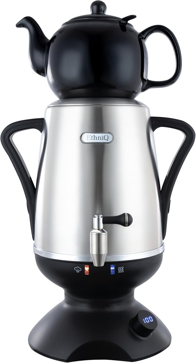 Electric Samovar 3.2L Stainless Steel Tea Maker with Adjustable ...