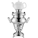 Electric Samovar Tea Maker, Stainless Steel and Porcelain, 6 Liter ...