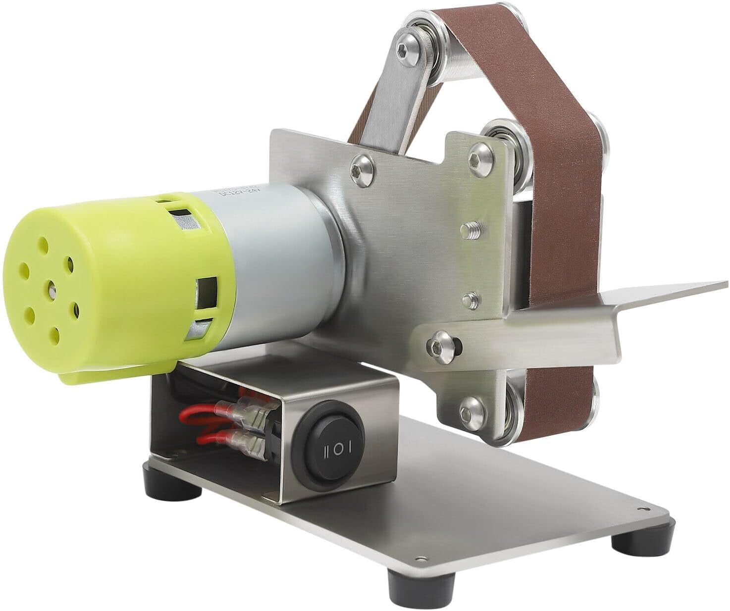 Electric Sander, 10000rpm 7-Speed Mini Belt Sander w/ 10 Abrasive Belts ...