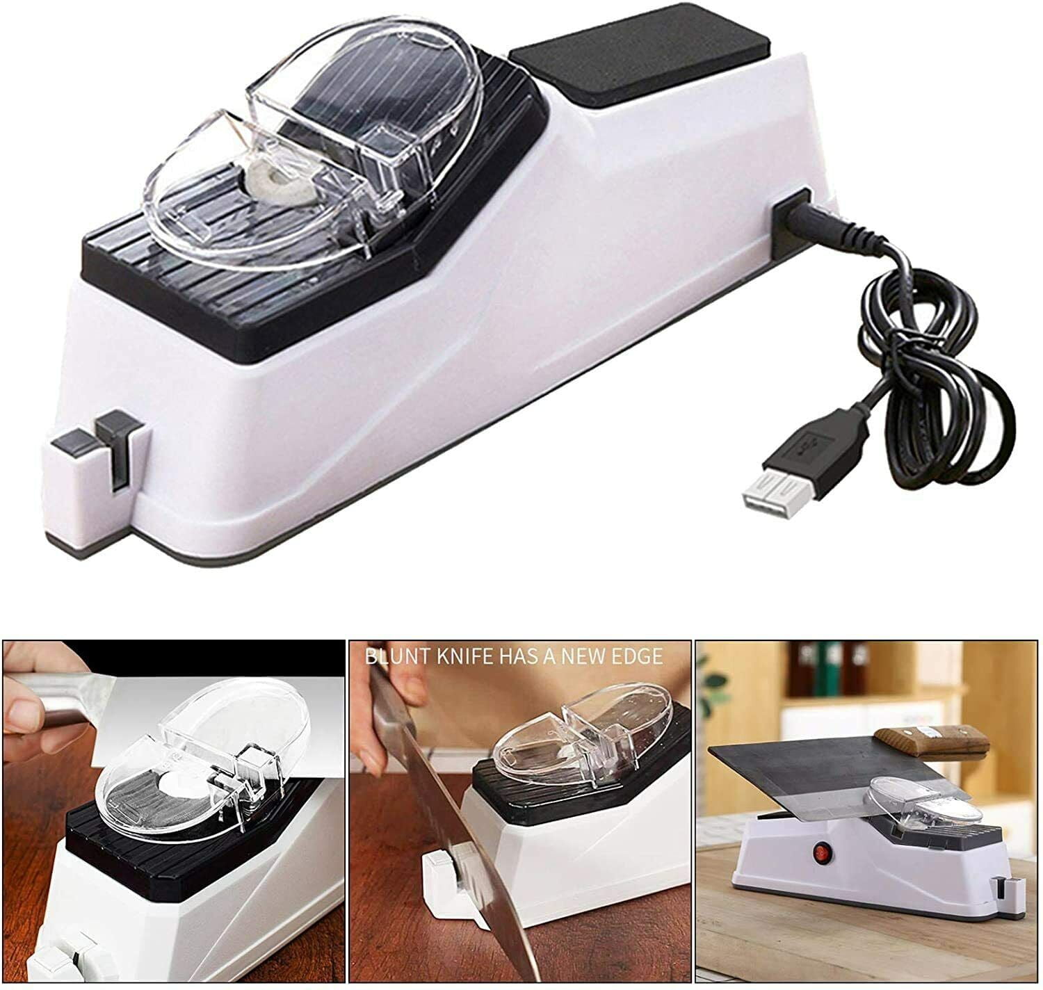 Electric Scissor & Knife Sharpener USB Charging Grinding Machine ...