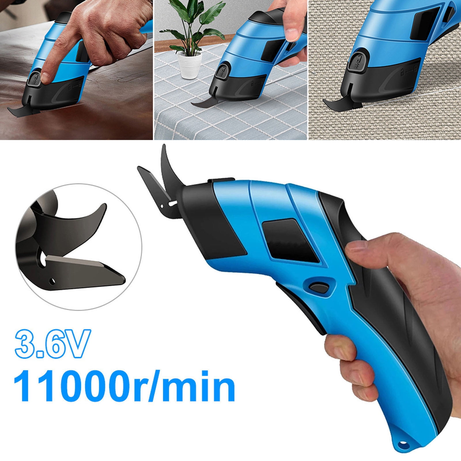 Electric Scissors,Cordless Power Electric Scissors,for Cutting Fabric ...