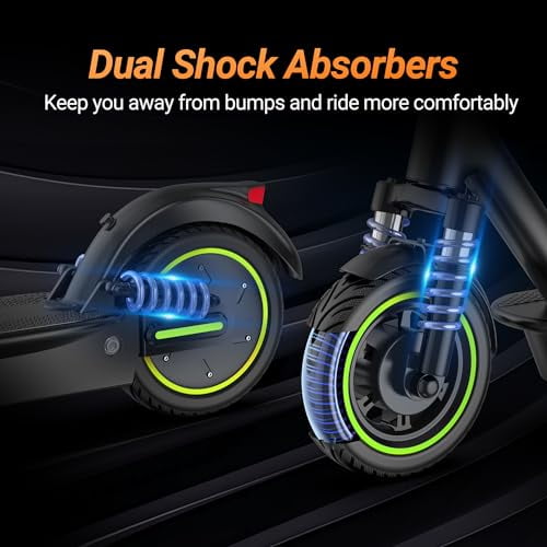 Electric Scooter - 350W Motor, 8.5" Solid Tires, Up to 19 MPH and 20/23 ...