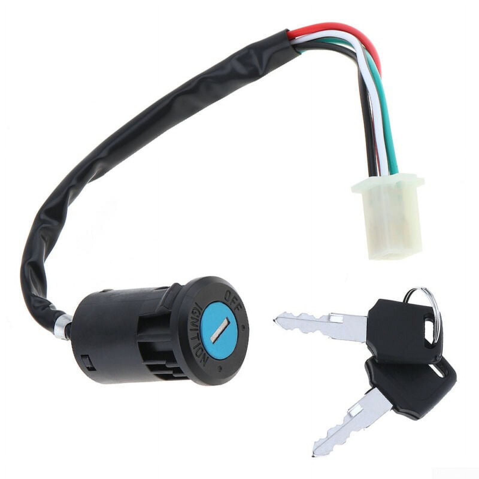 For Motorcycle ATV Electric Scooter 4 Wire Ignition Switch Tools W /Two ...