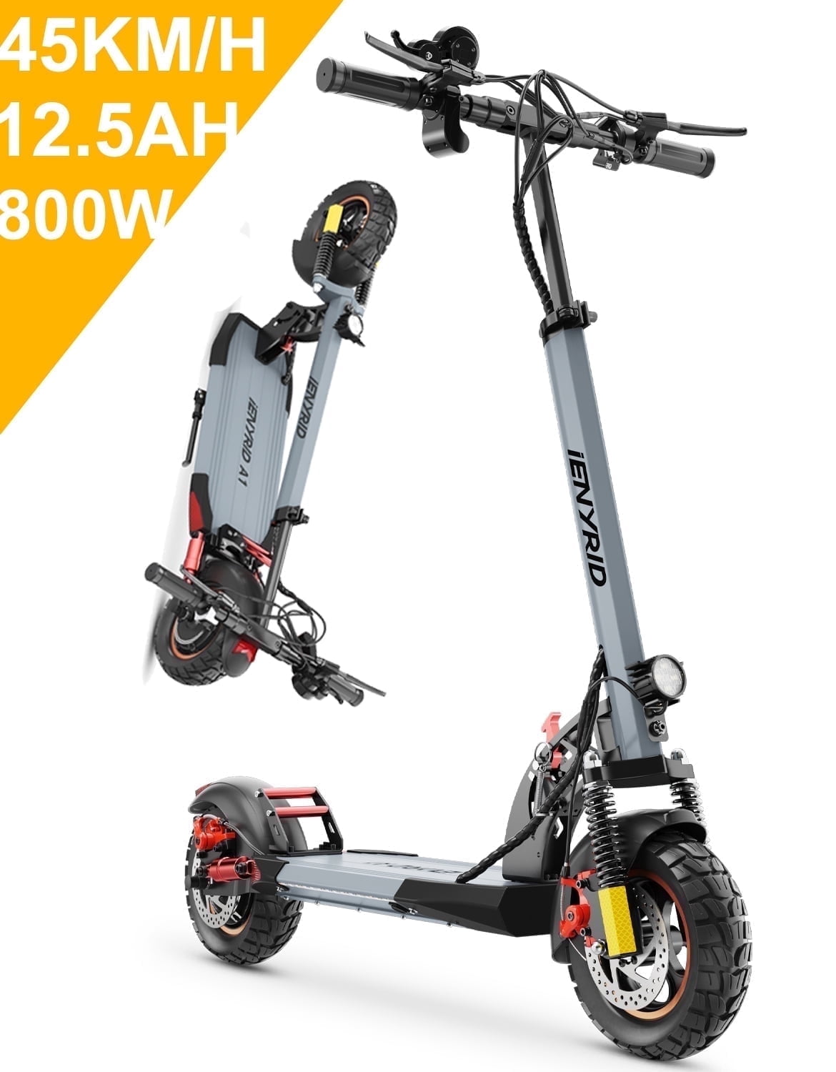 "AOKDA A1 Adult Electric Scooter 800W, Foldable, 25mph, 15-30km, 10 ...