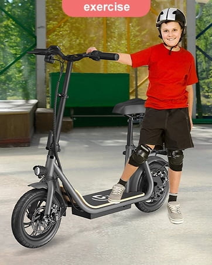 Electric Scooter for Adults, 500W Foldable Commuter Scooter 20MPH Up to ...